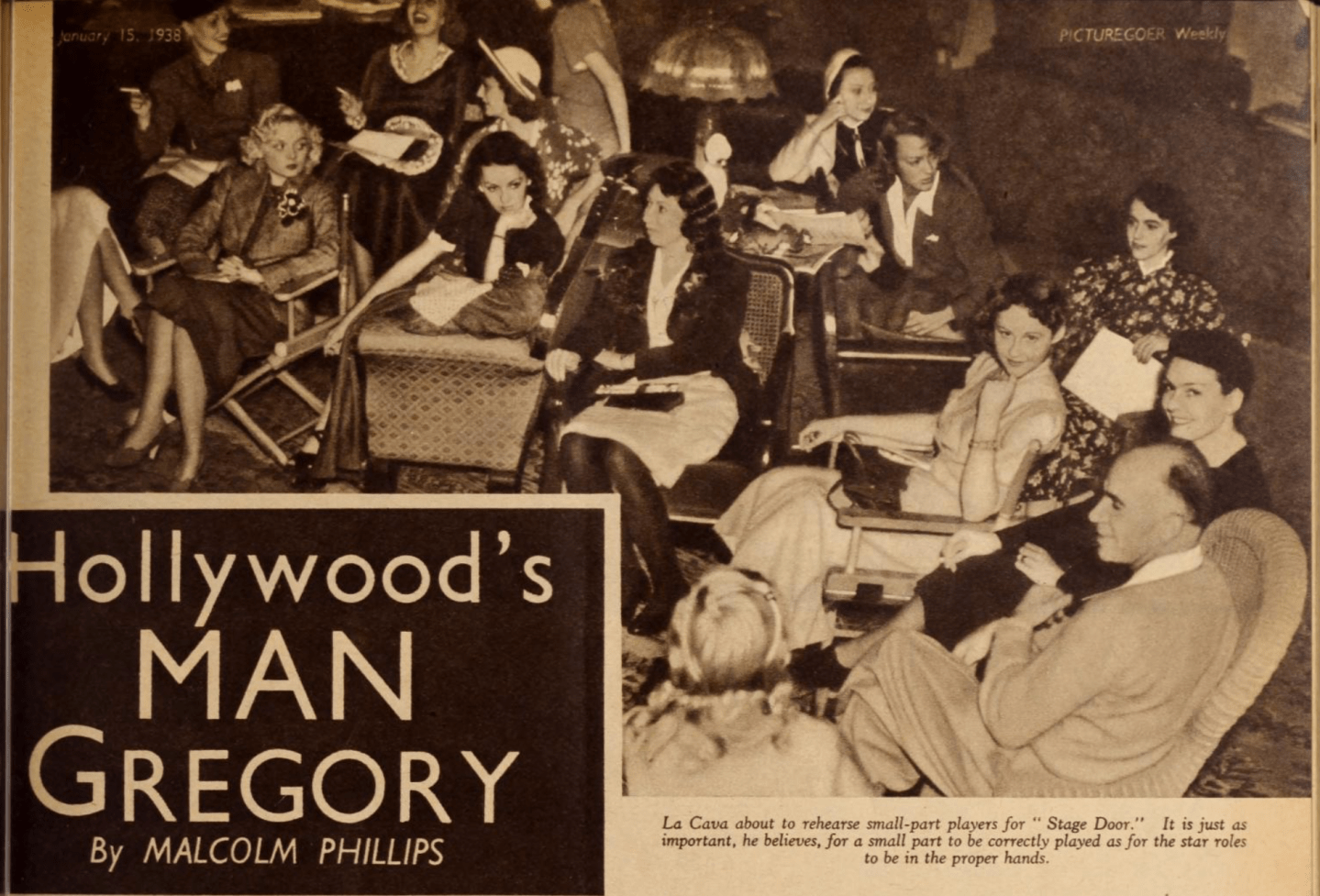 “Directors with the Midas Touch”: La Cava and Stage Door, Picturegoer ...